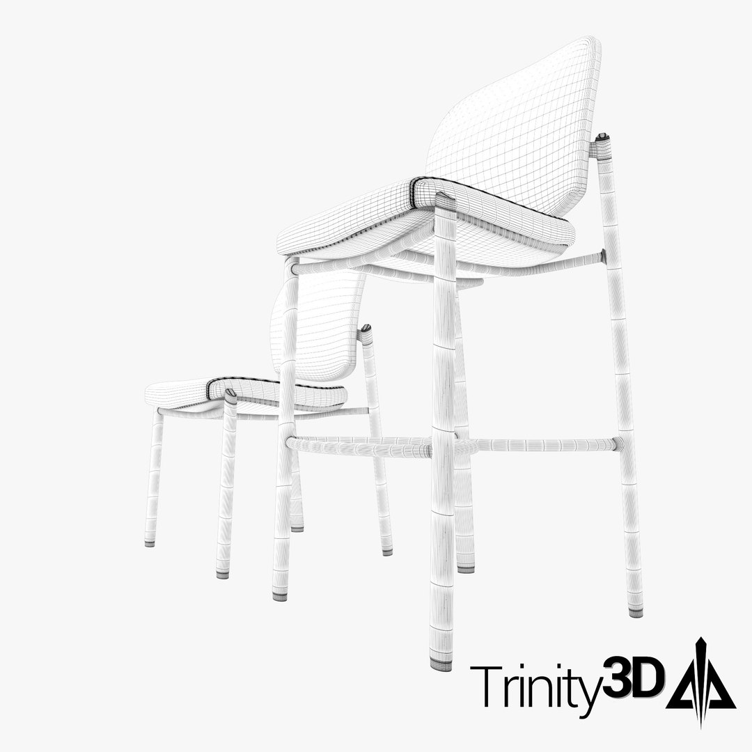 Set Chairs 3D Model - TurboSquid 1597486