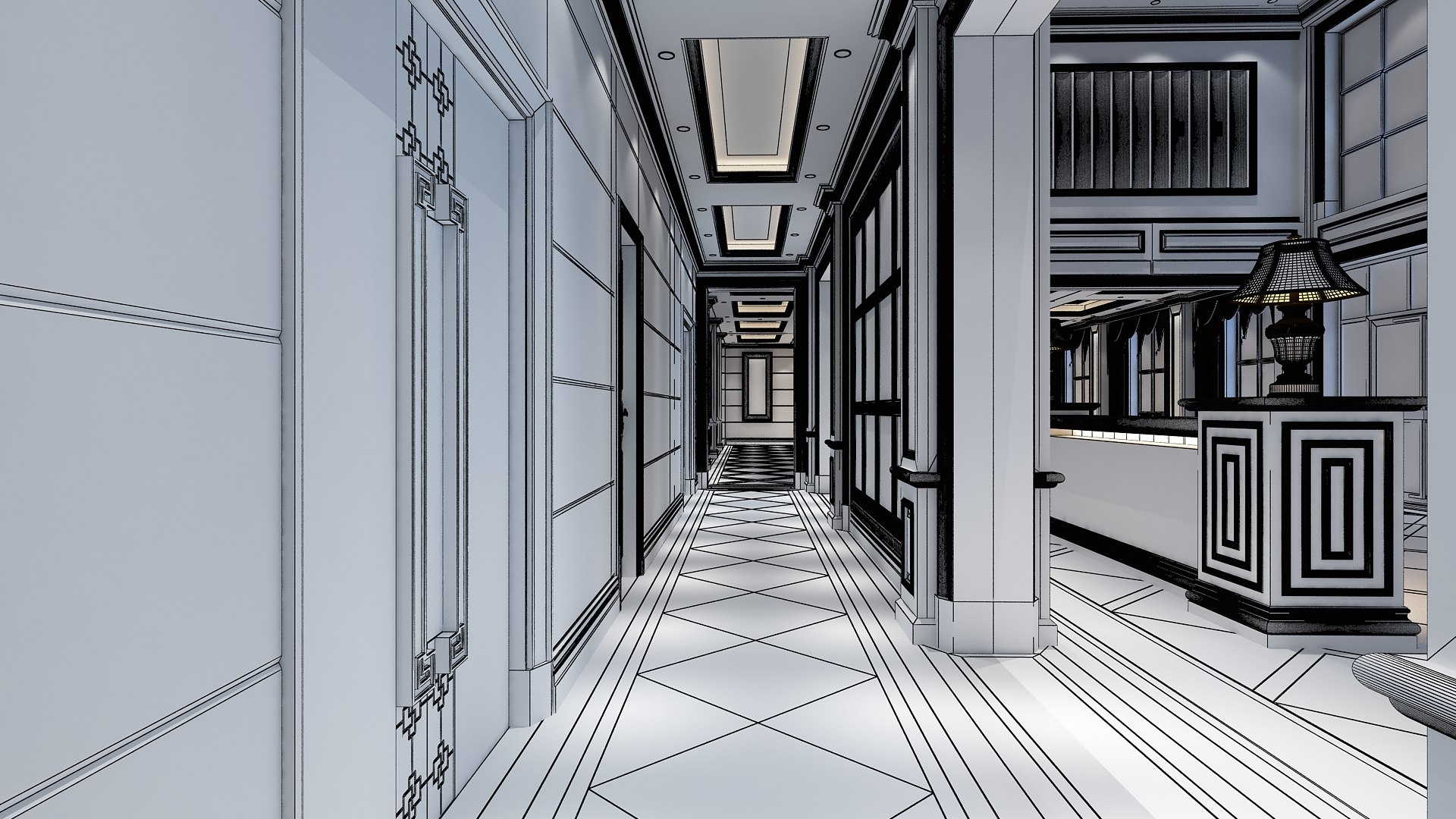 Lobby Scene 03 3D - TurboSquid 2172970