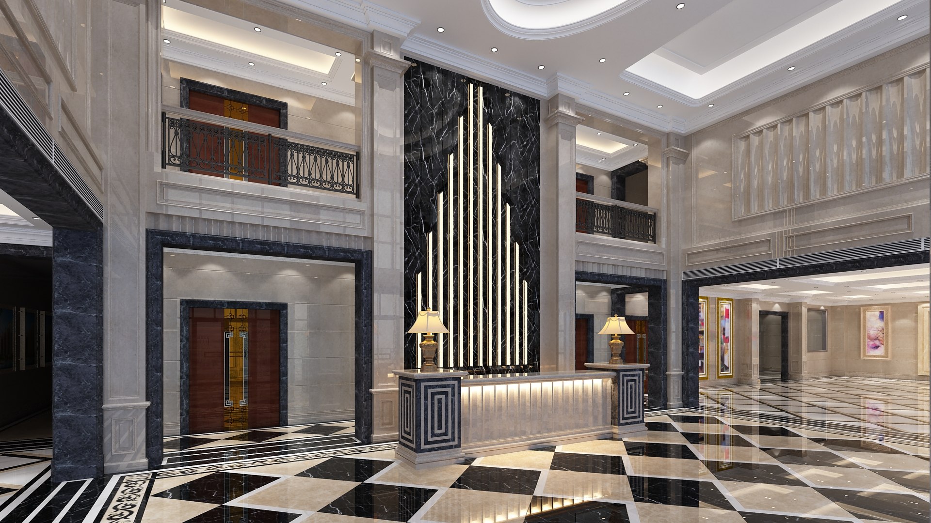 Lobby Scene 03 3D - TurboSquid 2172970