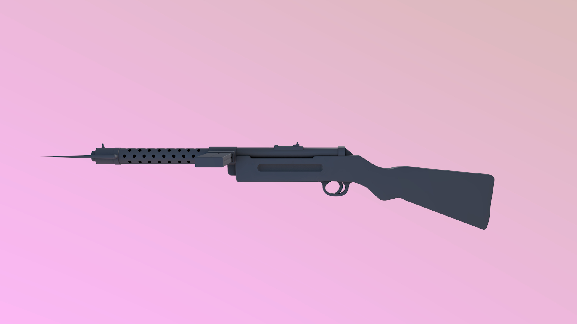 mp18 weapon gun 3d model