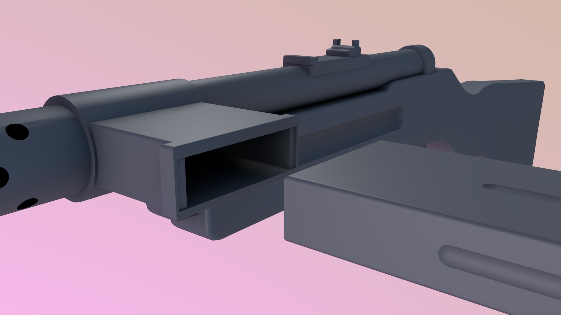 mp18 weapon gun 3d model