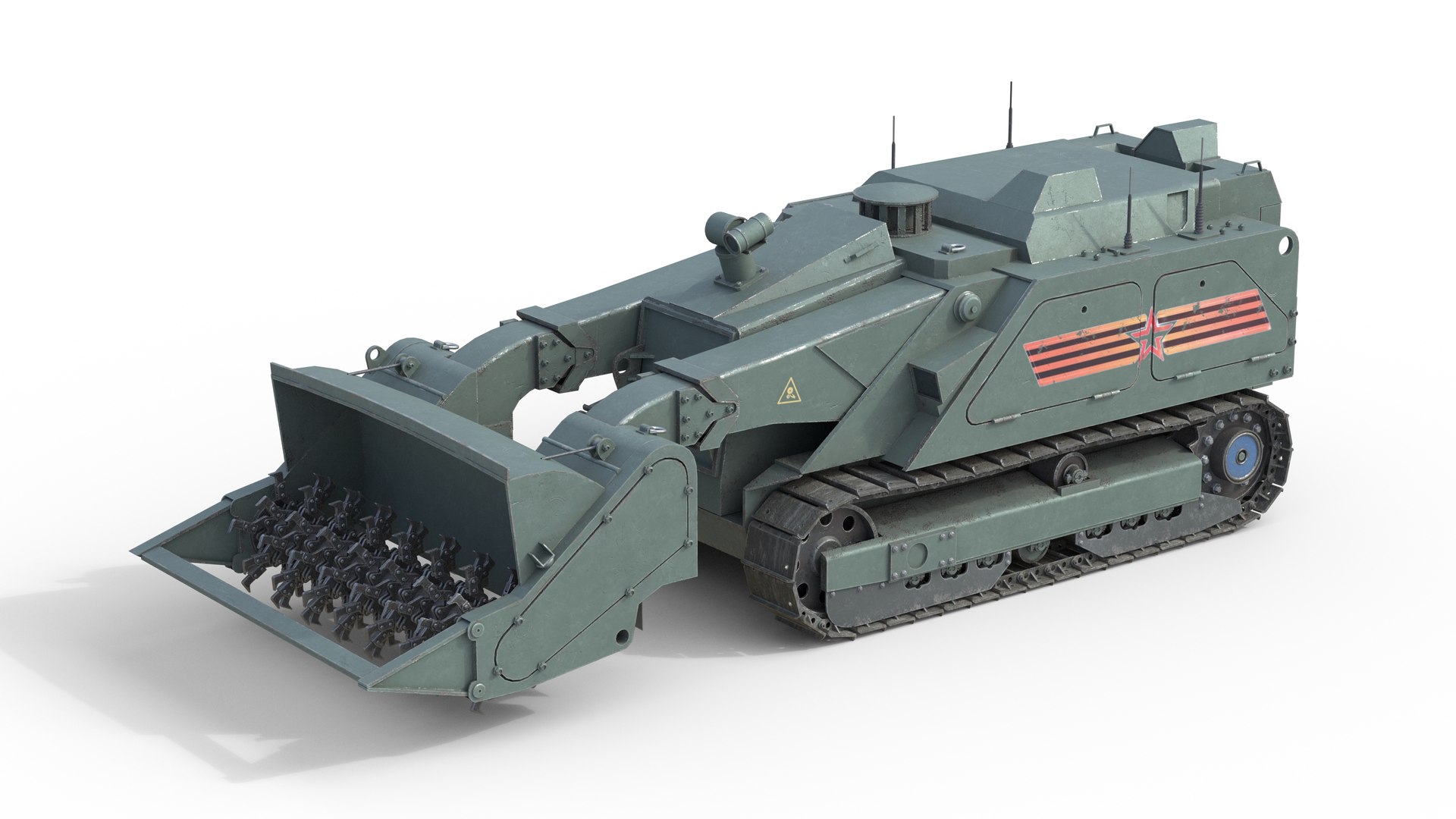 Uran 6 Mine Clearing Robot 3D Model - TurboSquid 2353133