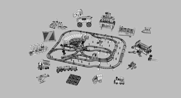 나무 장난감 컬렉션 3D 모델 - TurboSquid 1246188