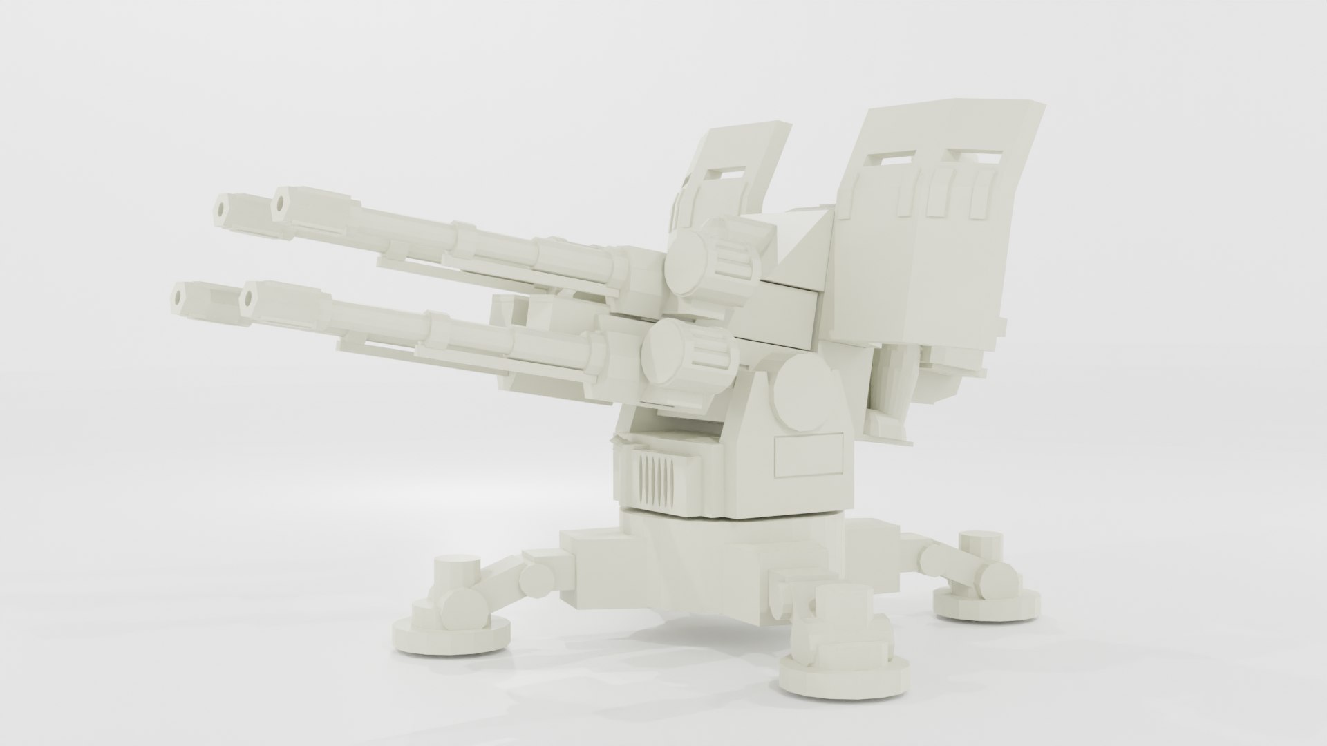 3D Heavy Defense Turret Model - TurboSquid 2024300