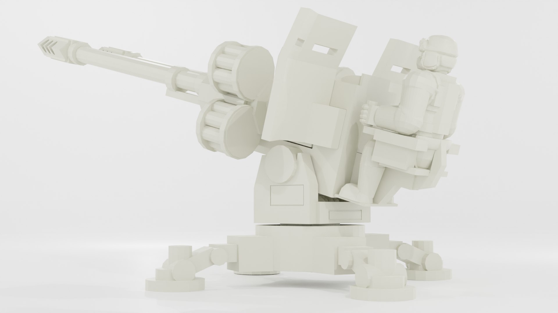 3D Heavy Defense Turret Model - TurboSquid 2024300