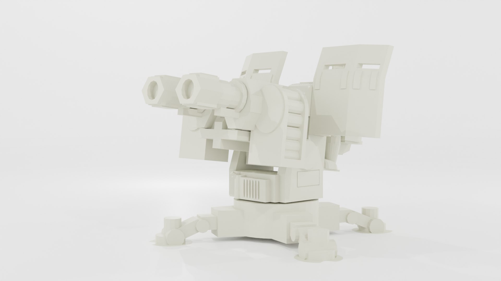 3D Heavy Defense Turret Model - TurboSquid 2024300