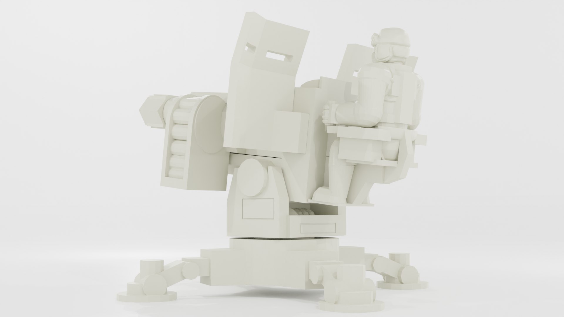 3D Heavy Defense Turret Model - TurboSquid 2024300