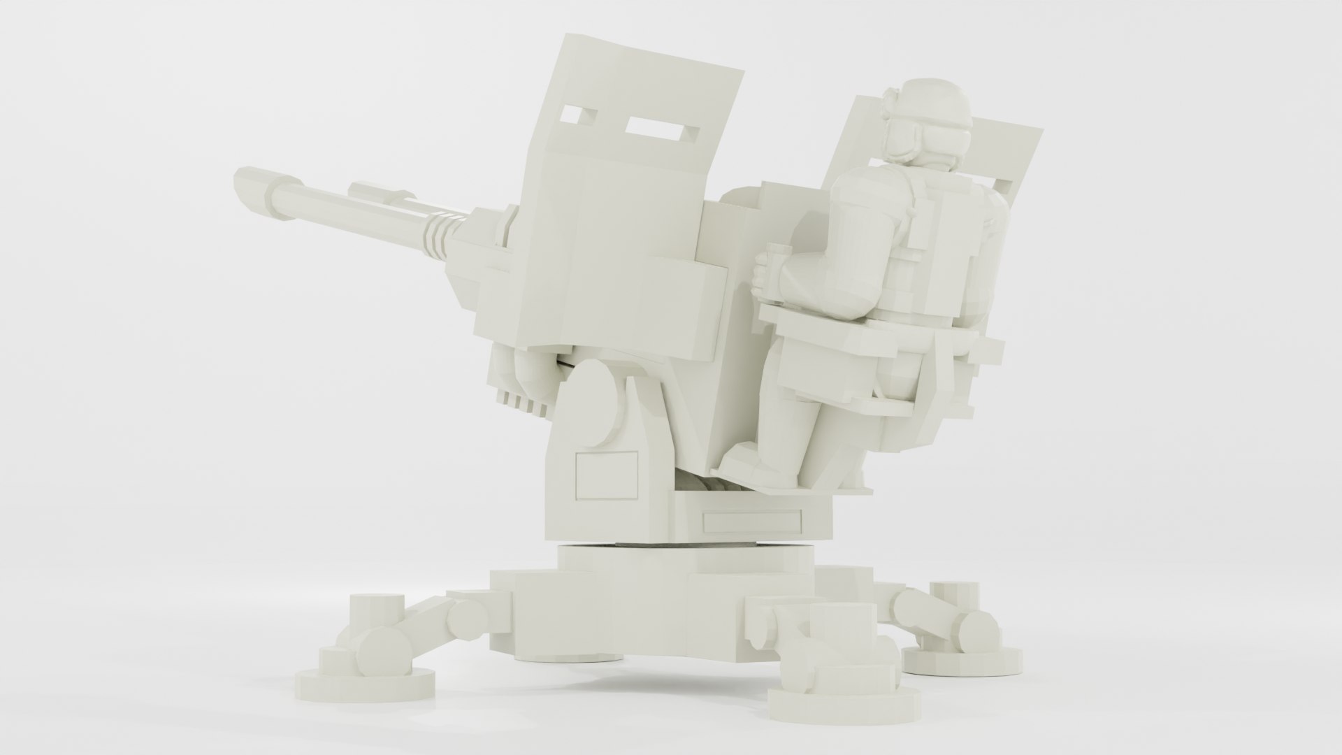 3D Heavy Defense Turret Model - TurboSquid 2024300