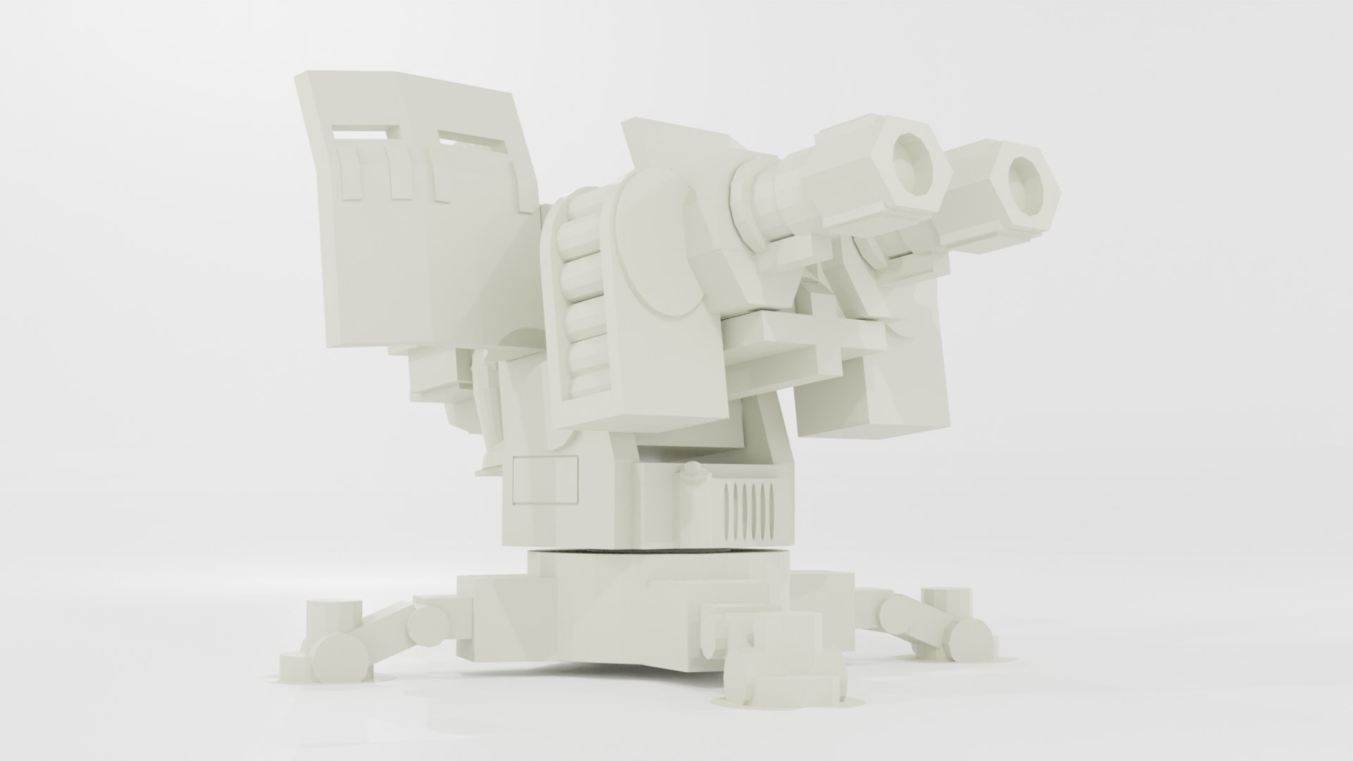 3D Heavy Defense Turret Model - TurboSquid 2024300