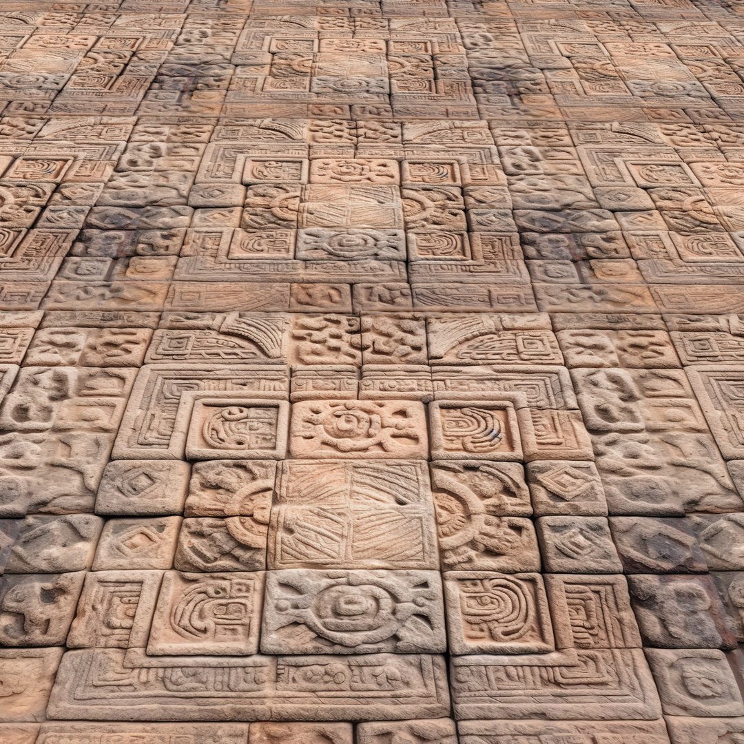 Ancient Roads Mayan Floors Pack 16 Model - TurboSquid 2067893