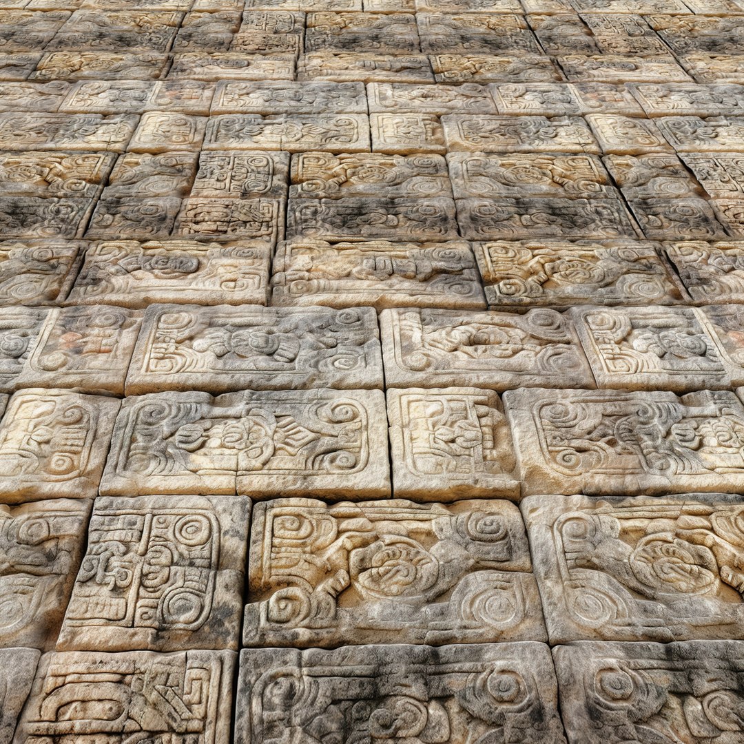 Ancient Roads Mayan Floors Pack 16 Model - TurboSquid 2067893
