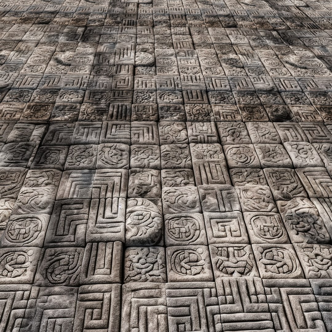 Ancient Roads Mayan Floors Pack 16 Model - TurboSquid 2067893