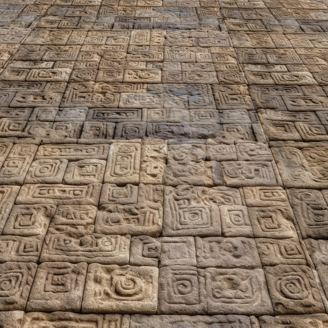 Ancient Roads Mayan Floors Pack 16 Model - TurboSquid 2067893