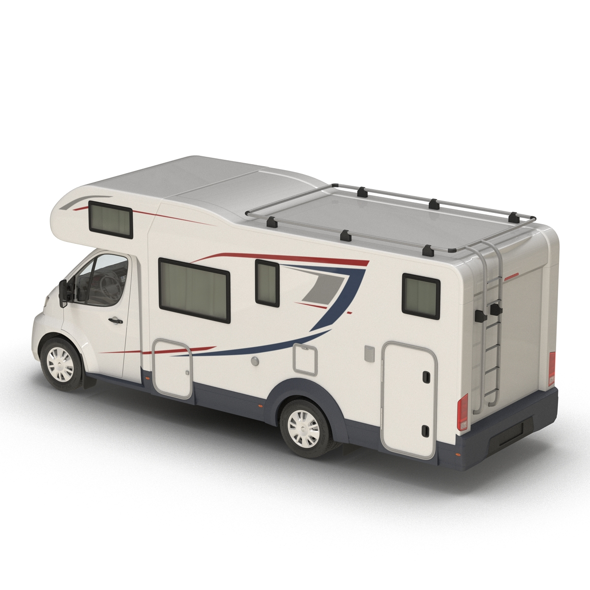 3d model motorhome generic rigged