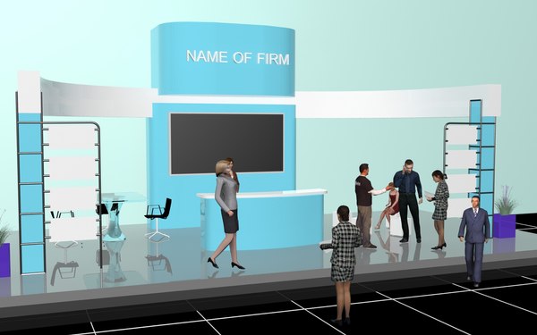 3d model booth