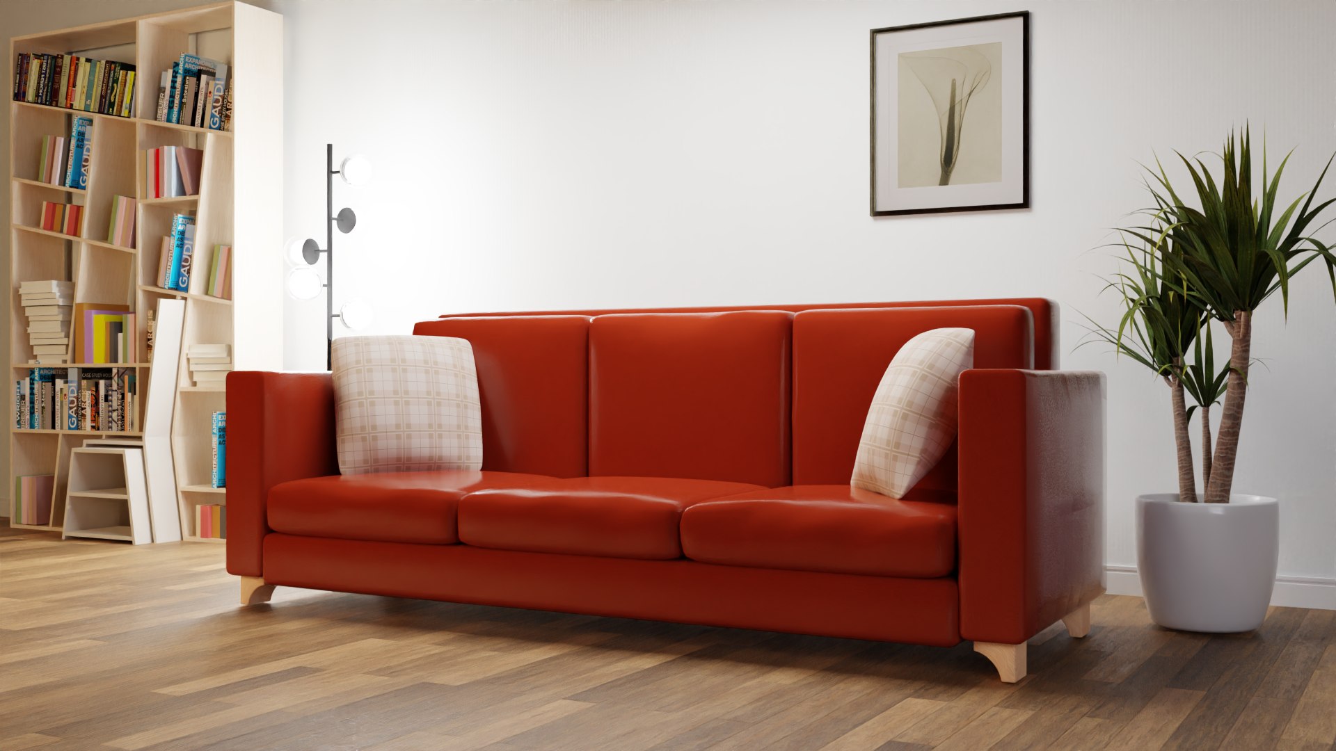 Sofa For Render Low-poly 3D Model - TurboSquid 2071911