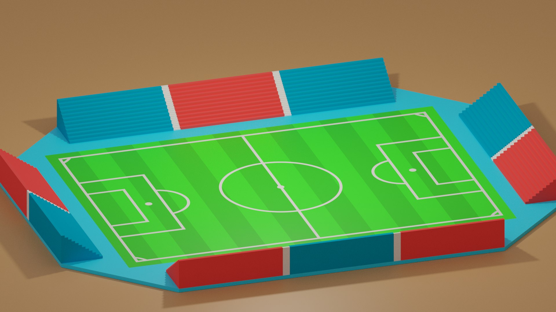 3D Football Field Model - TurboSquid 1630094