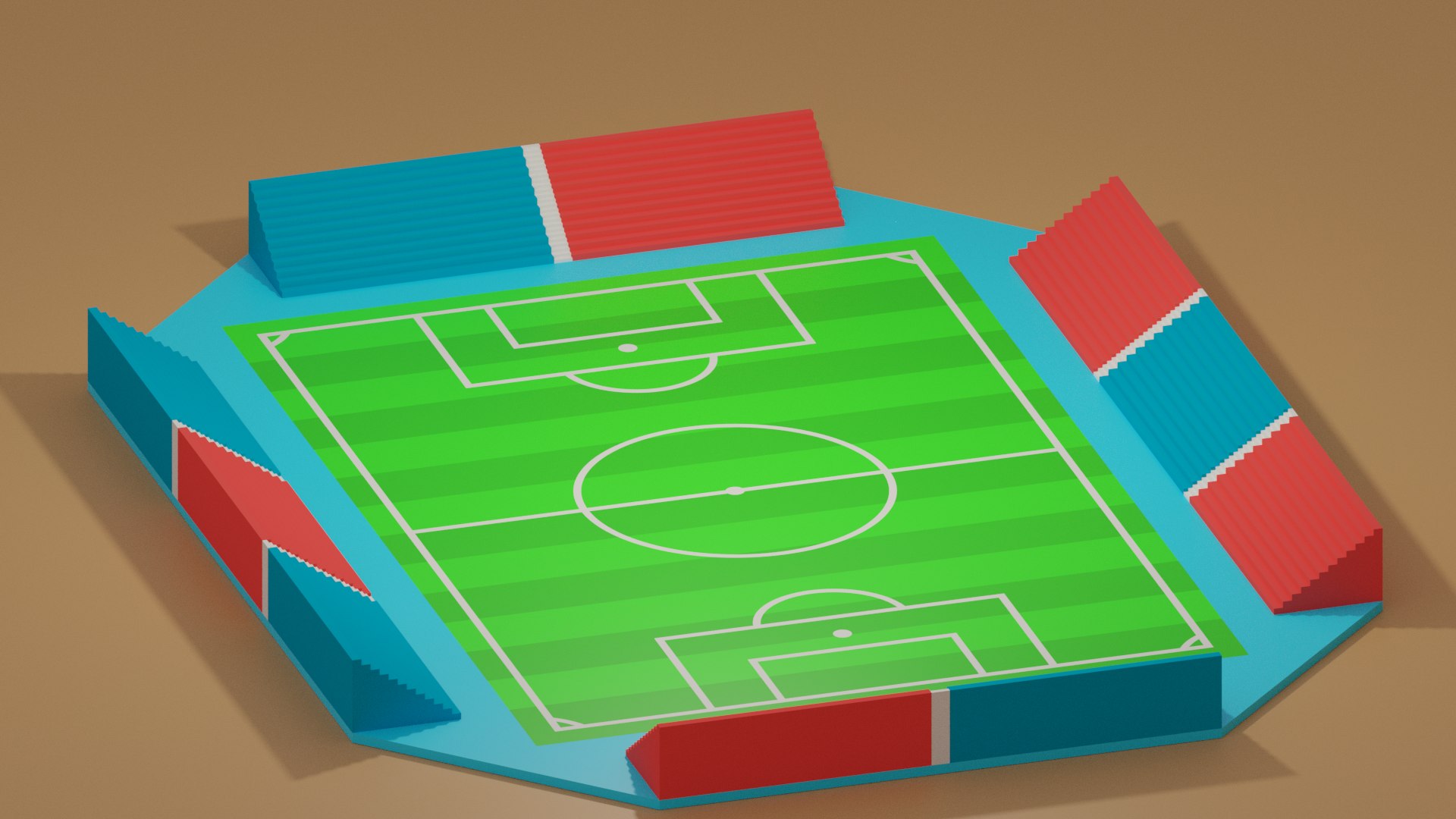 3D Football Field Model - TurboSquid 1630094
