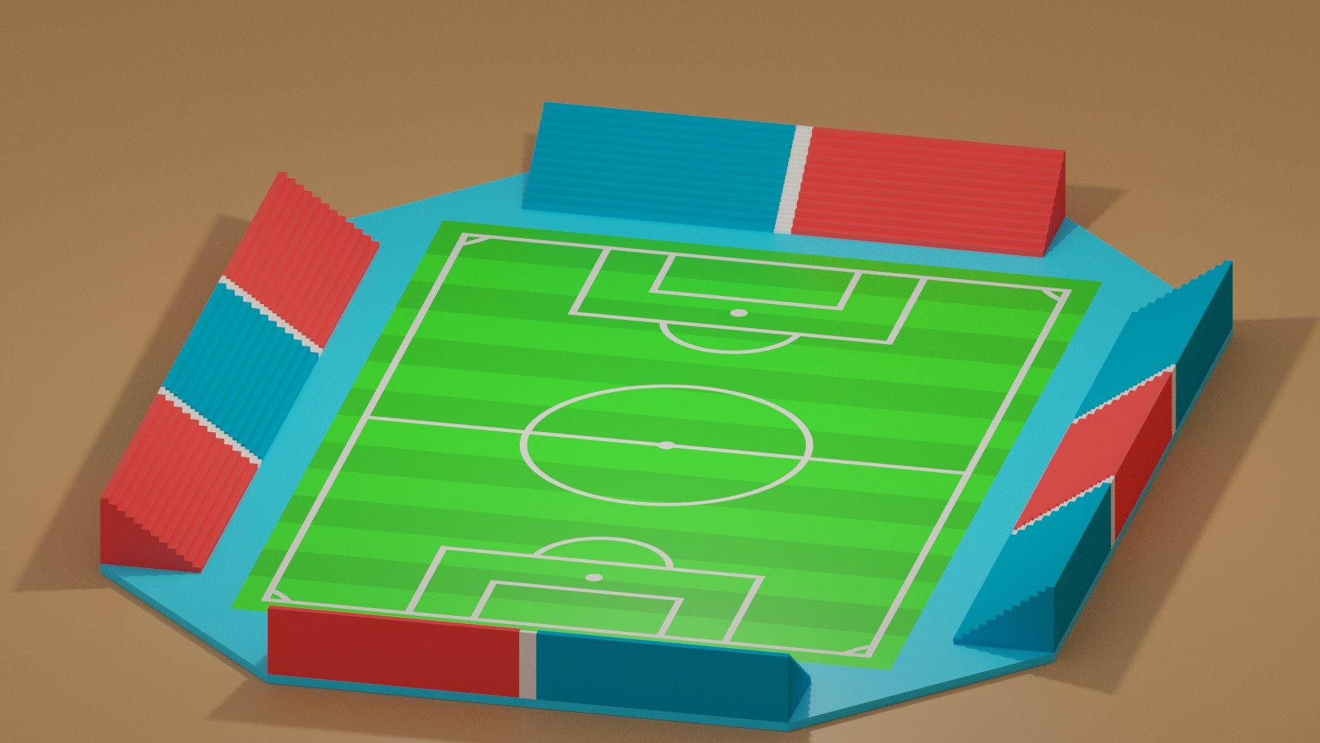 3D Football Field Model - TurboSquid 1630094