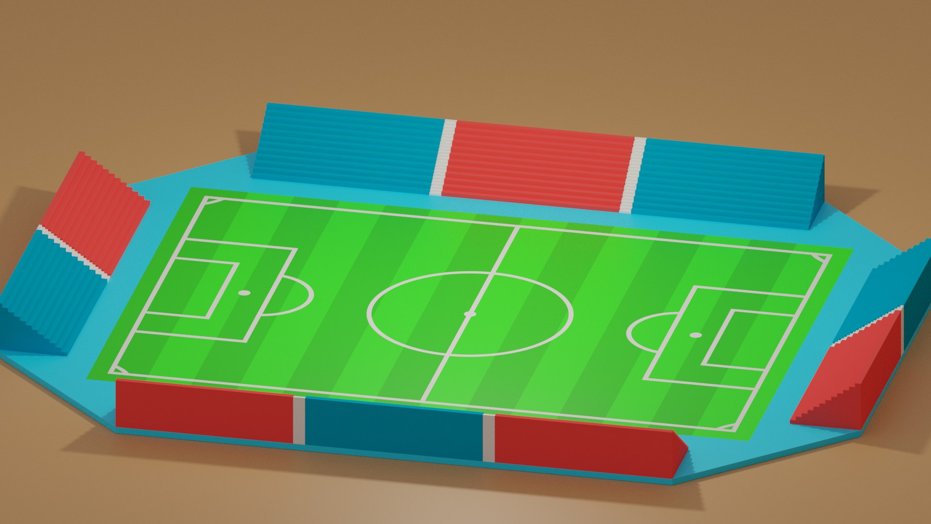 3D Football Field Model - TurboSquid 1630094