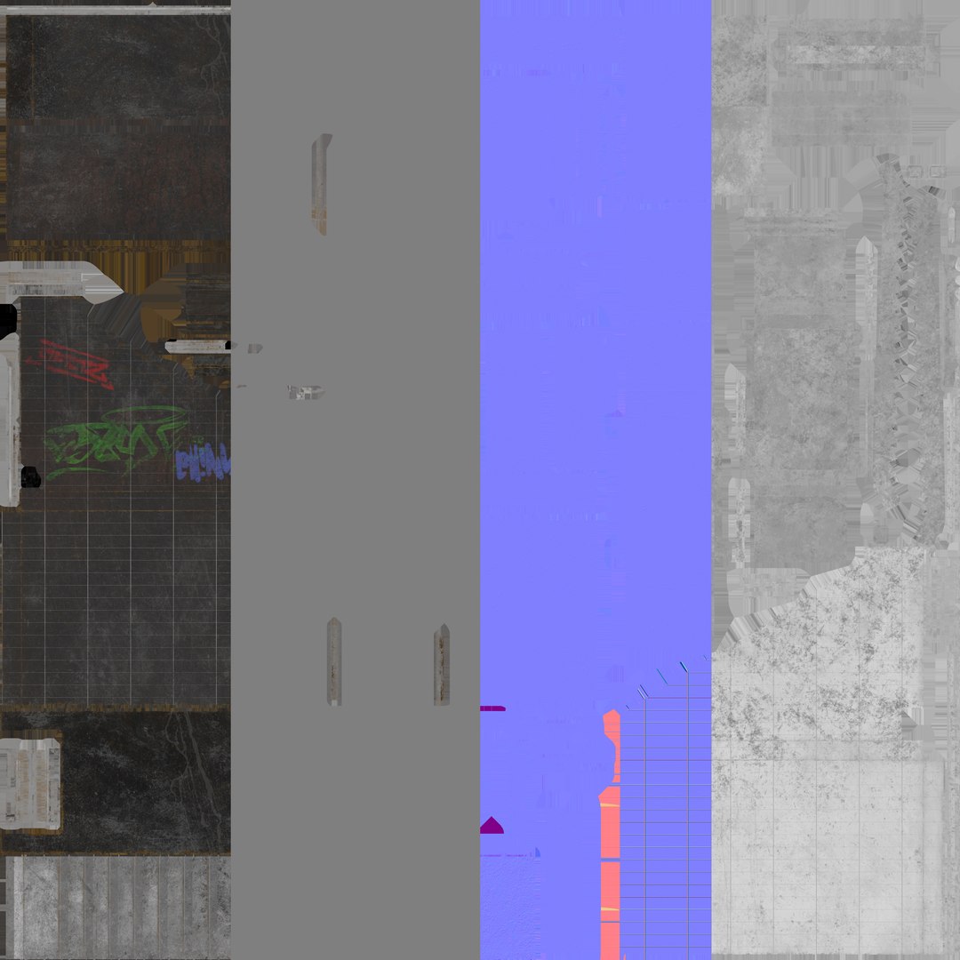 3D model Subway Entrance 02 Destroyed - TurboSquid 2028385