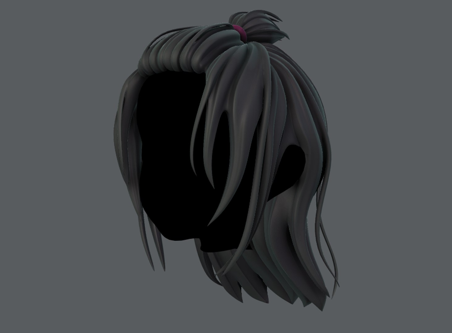 Hair style girl v62 3D model - TurboSquid 1376672