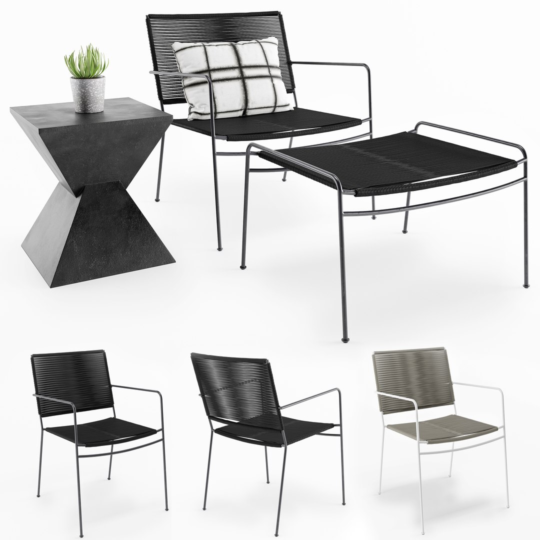 Furniture vesper outdoor chair 3D - TurboSquid 1321590