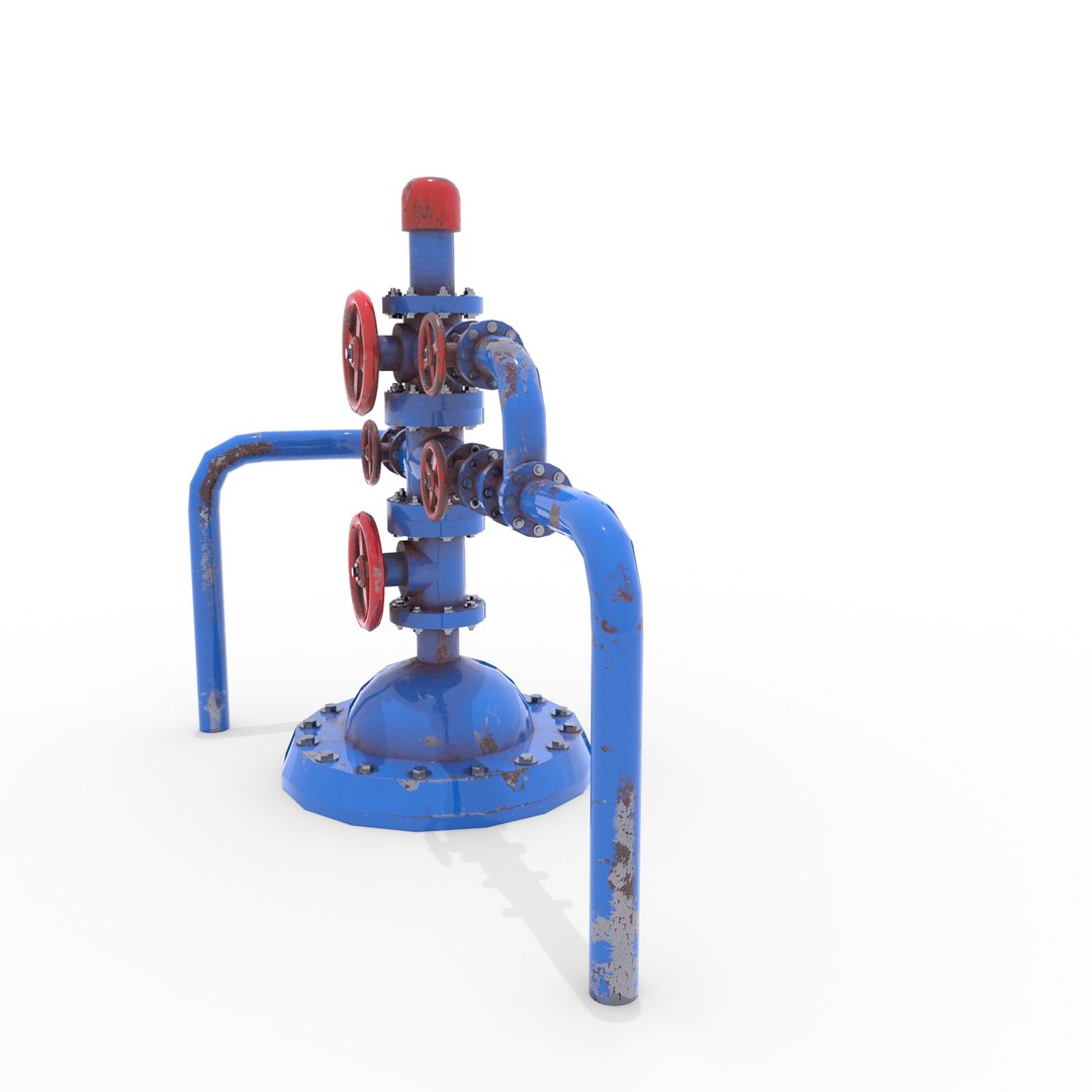 Oil Pumpjack Wellhead 3D Model - TurboSquid 1483241