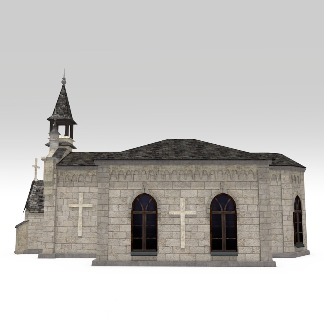 Medieval Chapel 3d Obj