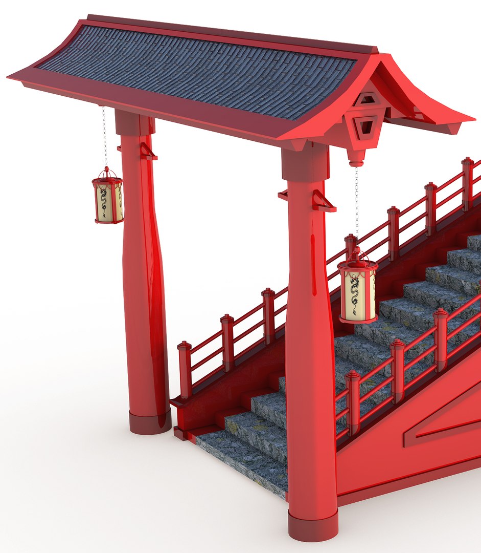 3D Stair - TurboSquid 1240457
