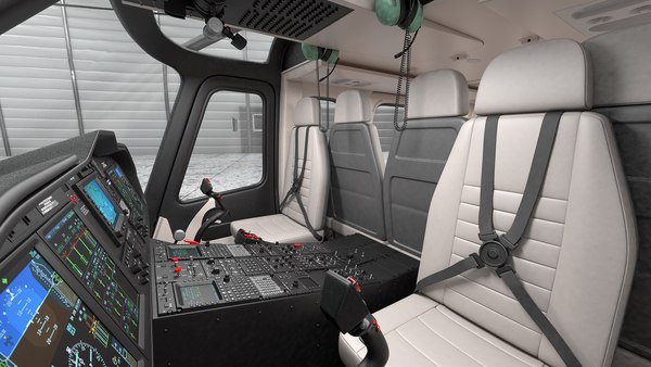 Helicopter pilot cabin model - TurboSquid 1591410
