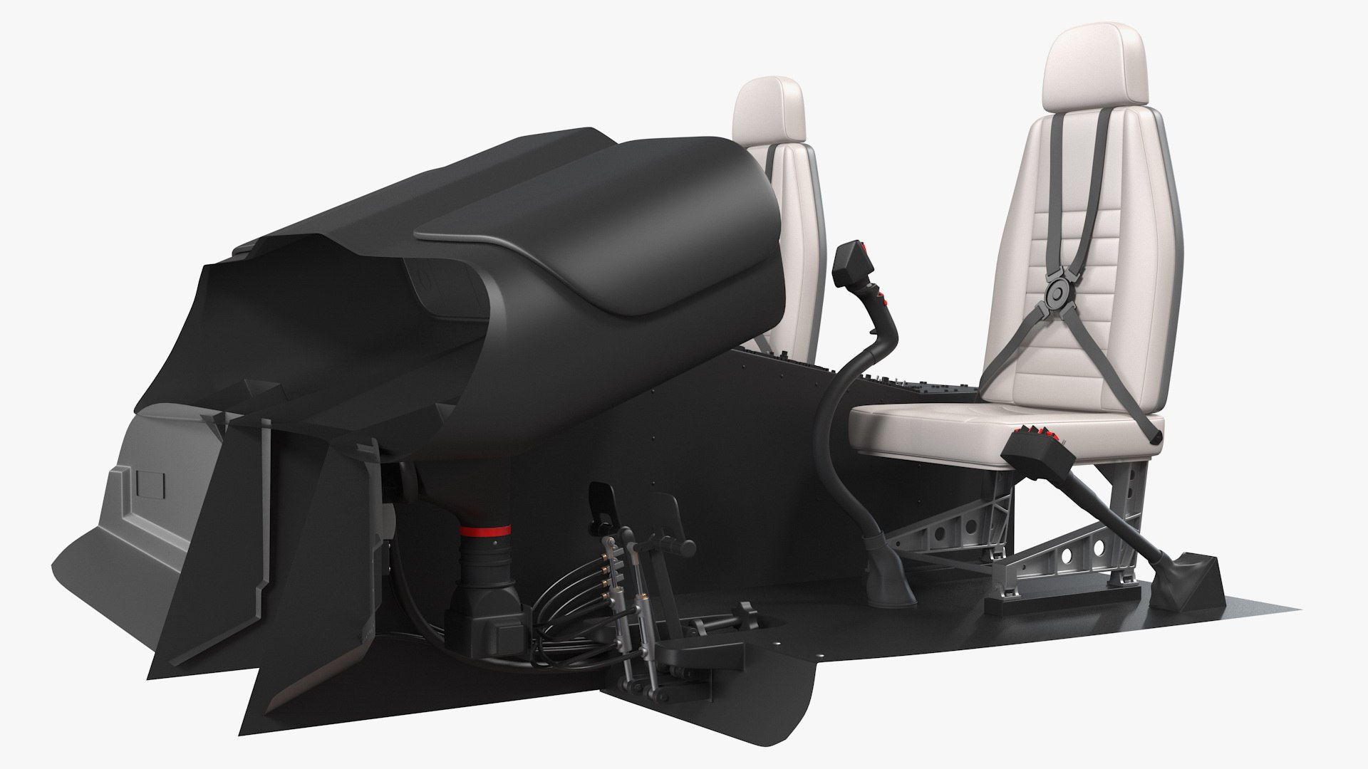 Helicopter pilot cabin model - TurboSquid 1591410