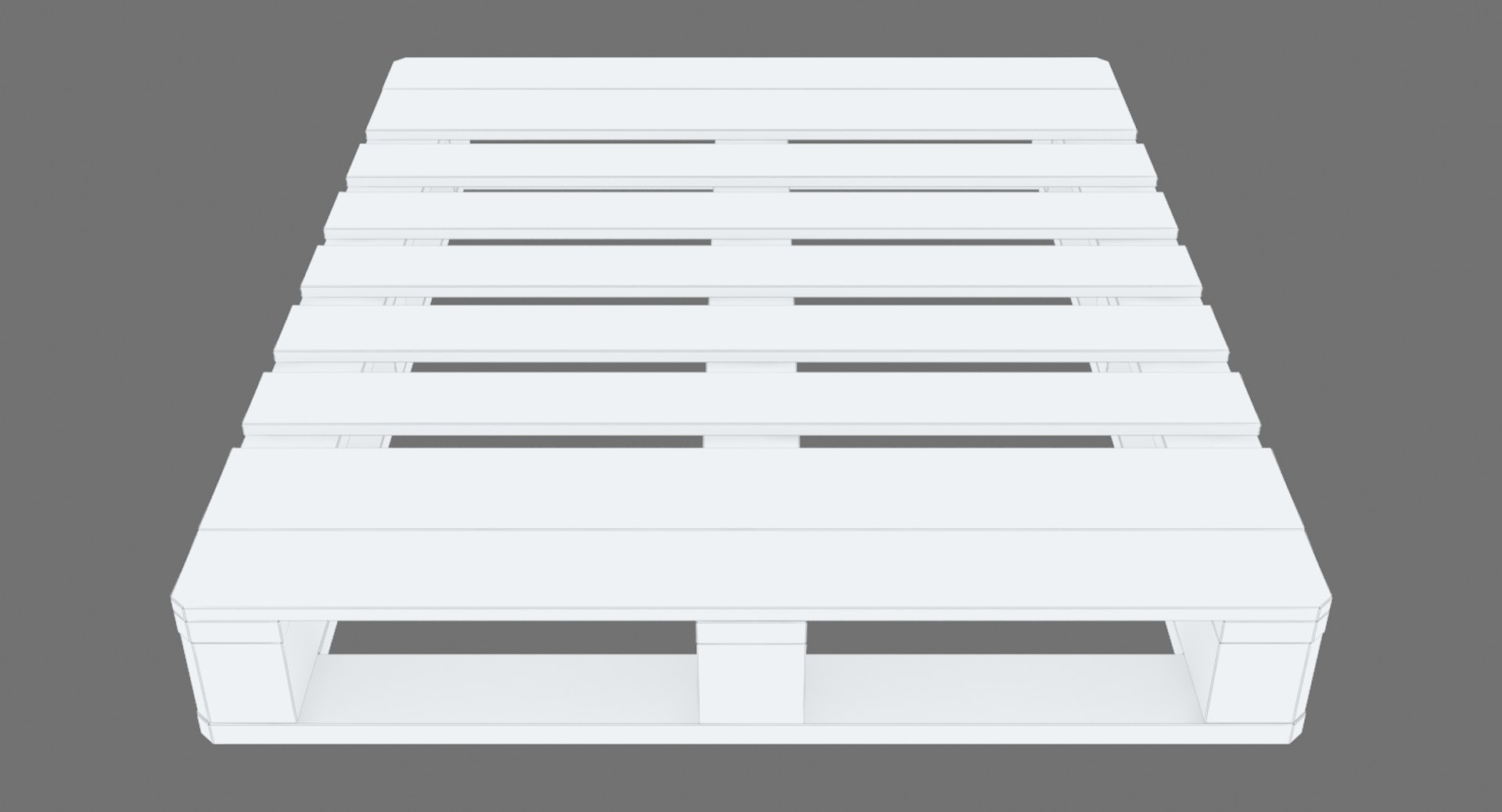 3D Wooden Pallet Eur2 White - TurboSquid 1429921