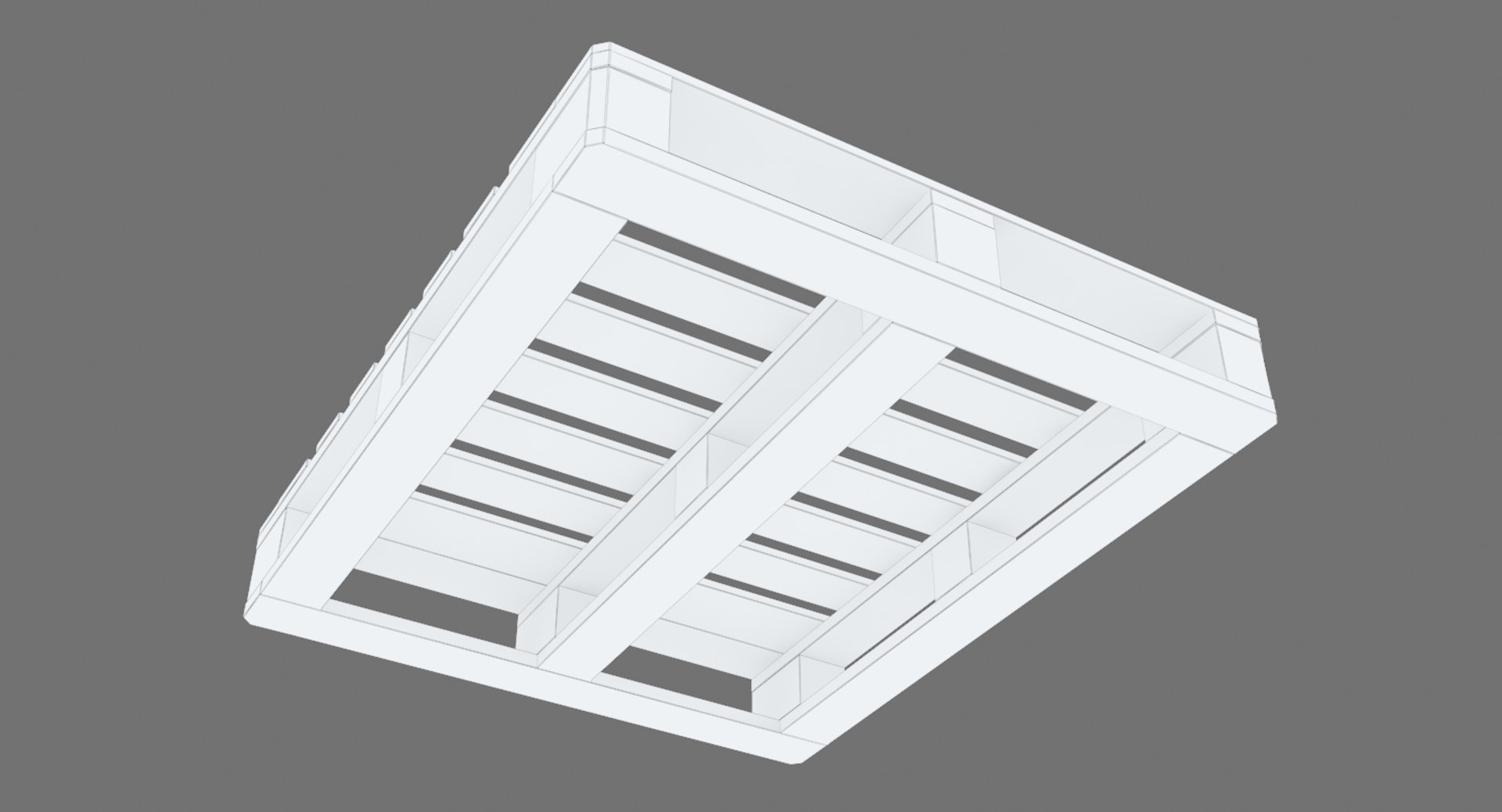 3D Wooden Pallet Eur2 White - TurboSquid 1429921