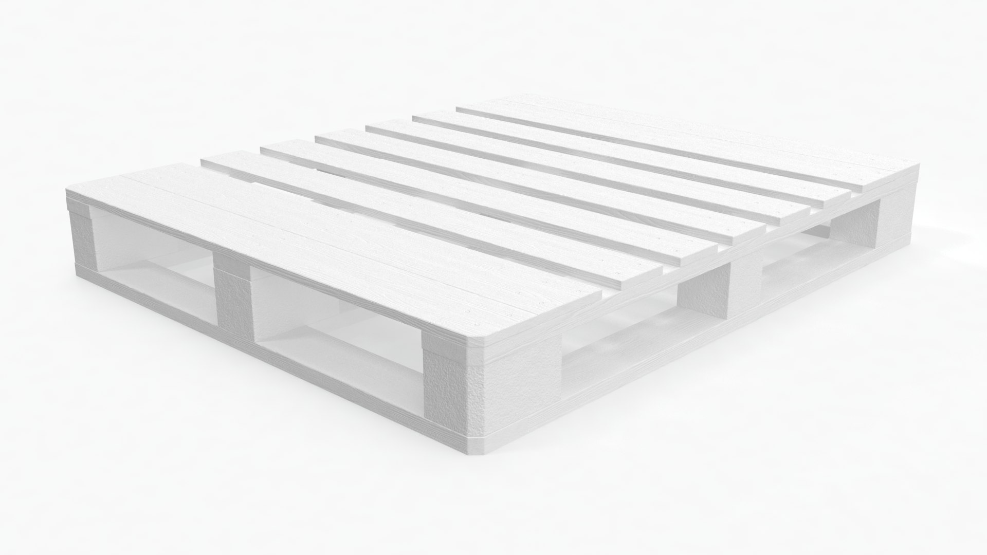 3D Wooden Pallet Eur2 White - TurboSquid 1429921