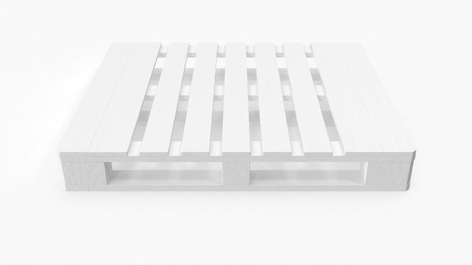 3D Wooden Pallet Eur2 White - TurboSquid 1429921