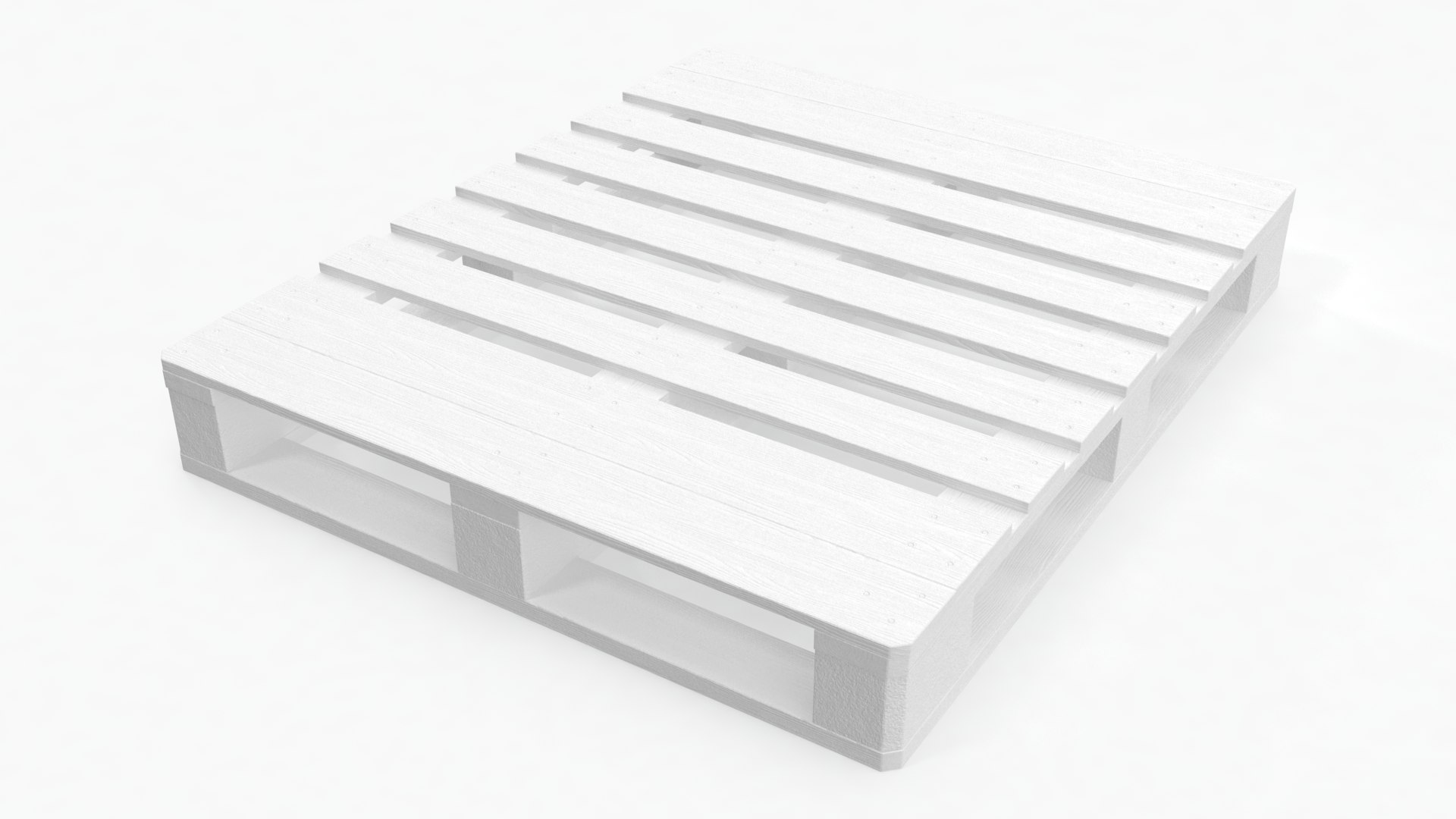 3D Wooden Pallet Eur2 White - TurboSquid 1429921