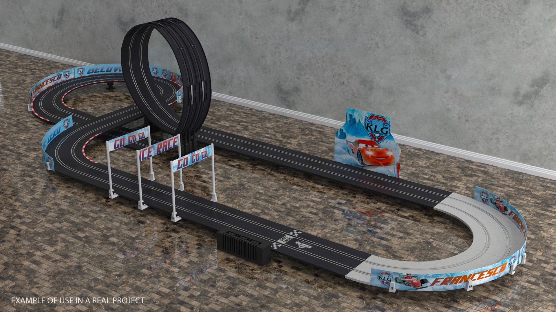 Toy Racing Car Track Model - TurboSquid 1298175