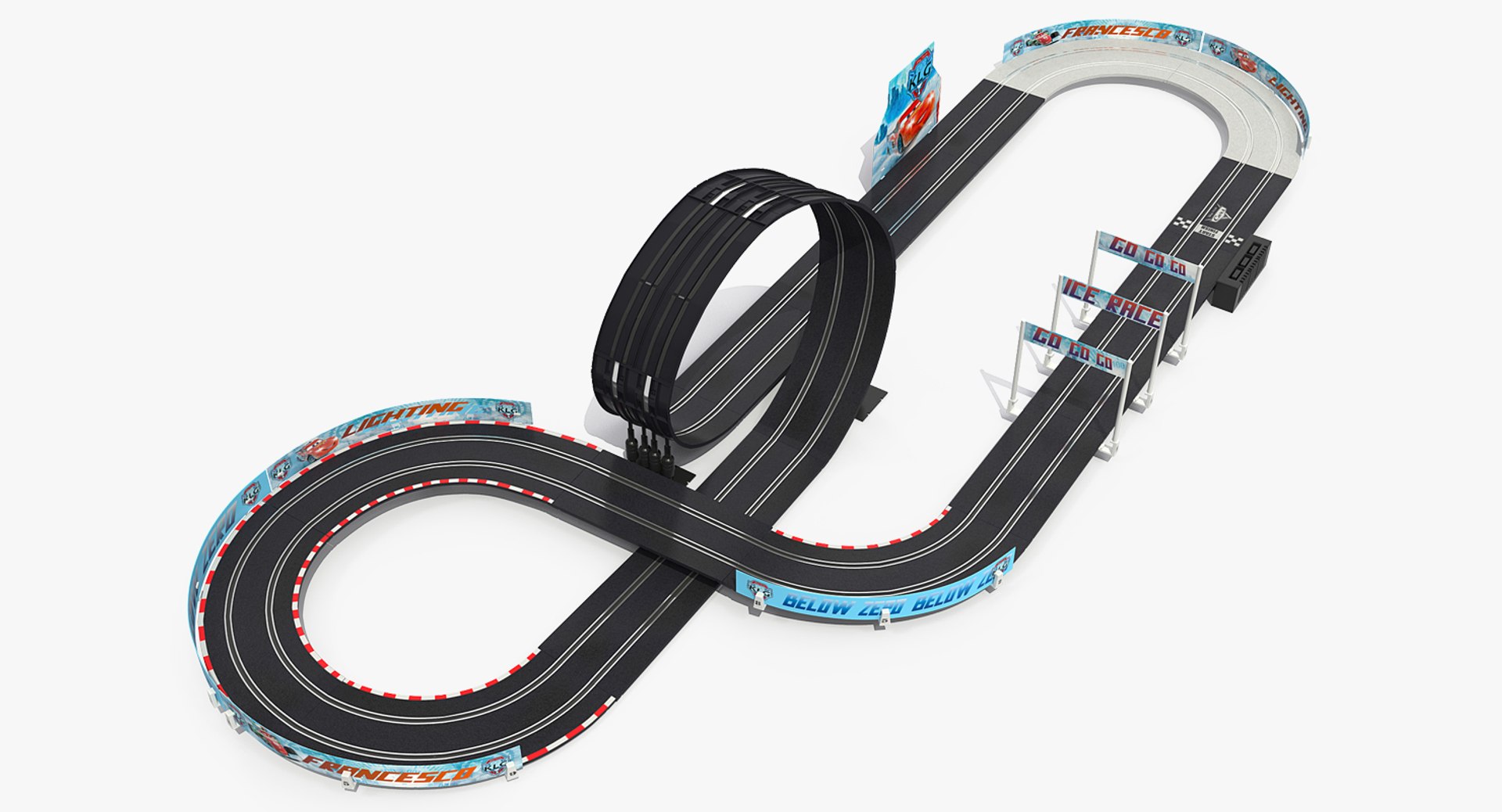 Toy racing car track model - TurboSquid 1298175