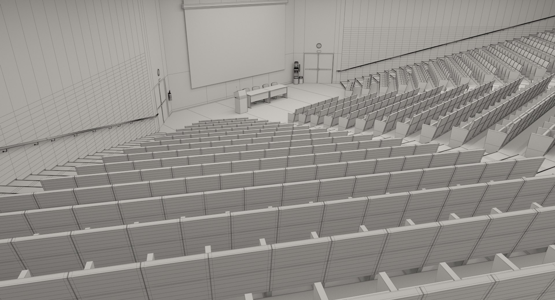 3D Lecture Hall Model - TurboSquid 1318327