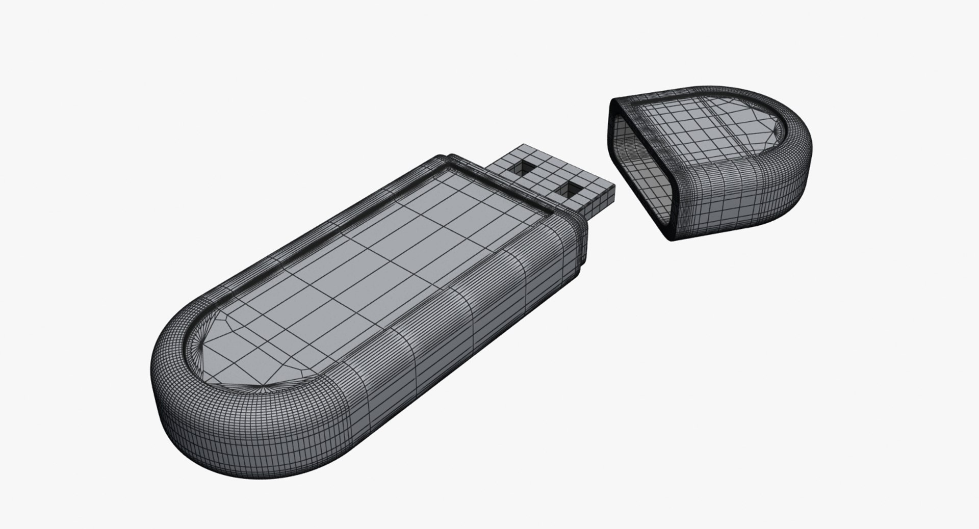 3d usb flash drive model