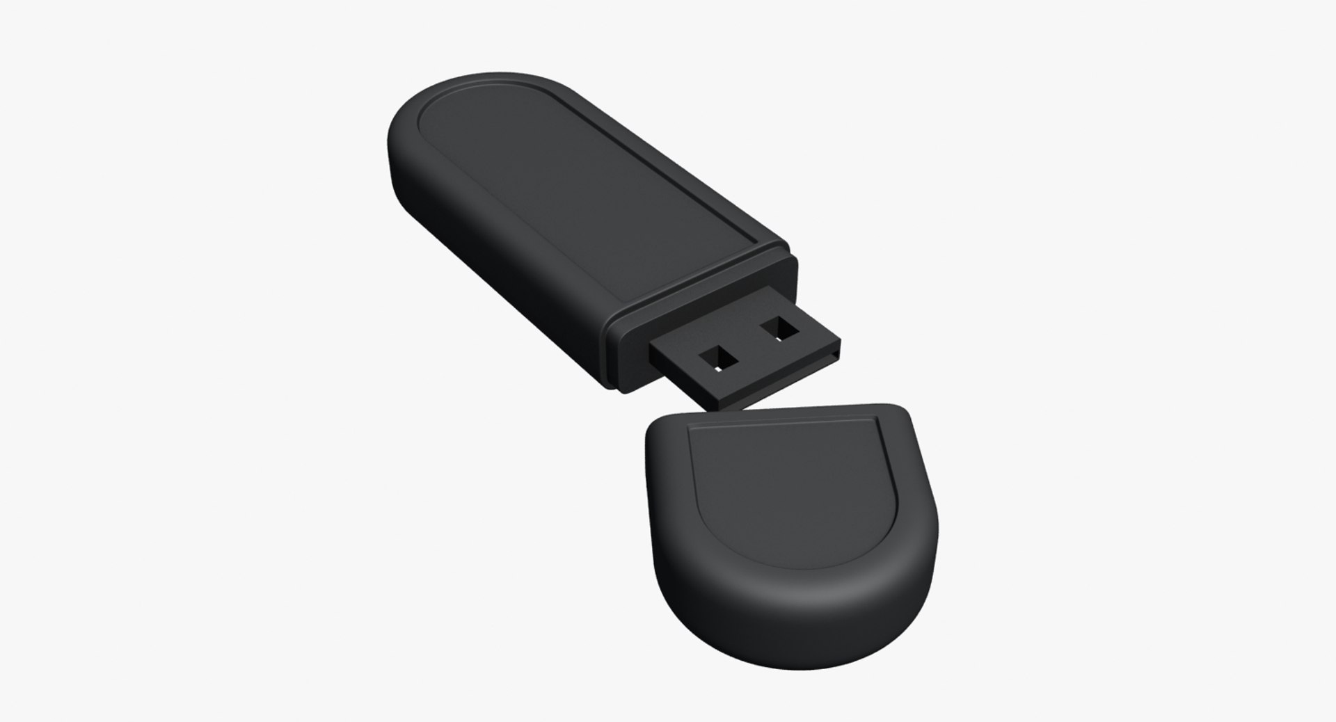 3d usb flash drive model