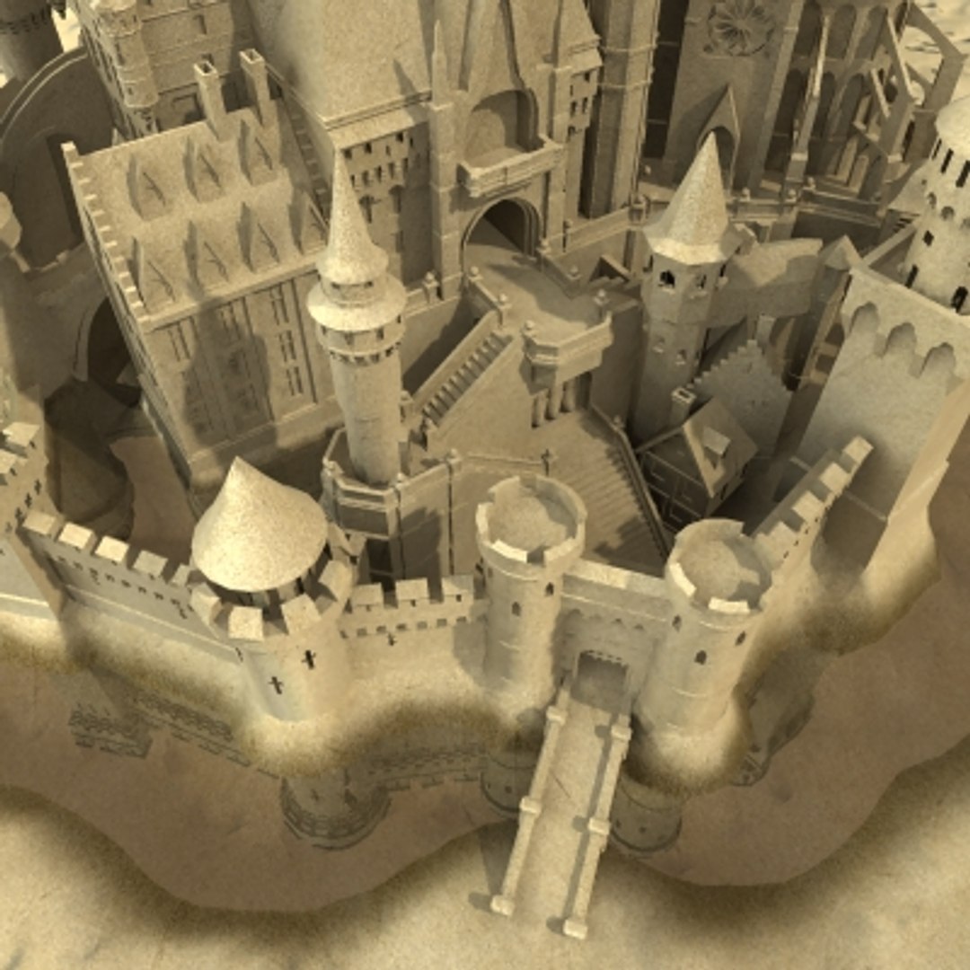 Sandcastle Sand Castle 3d Model