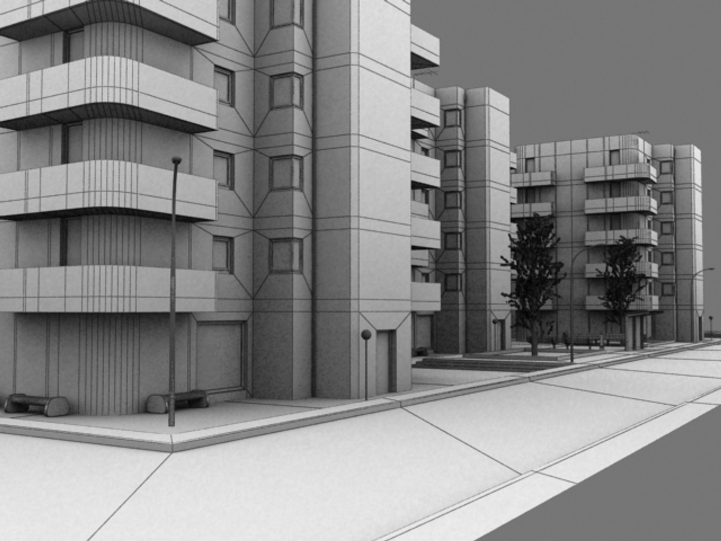 - Urban Block 3d Obj