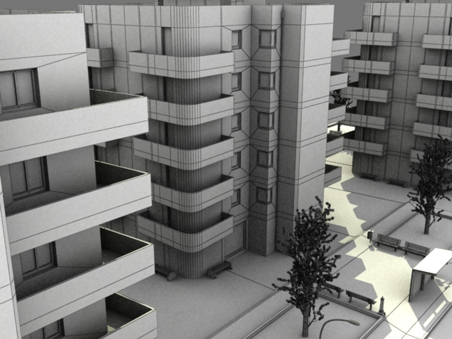 - Urban Block 3d Obj