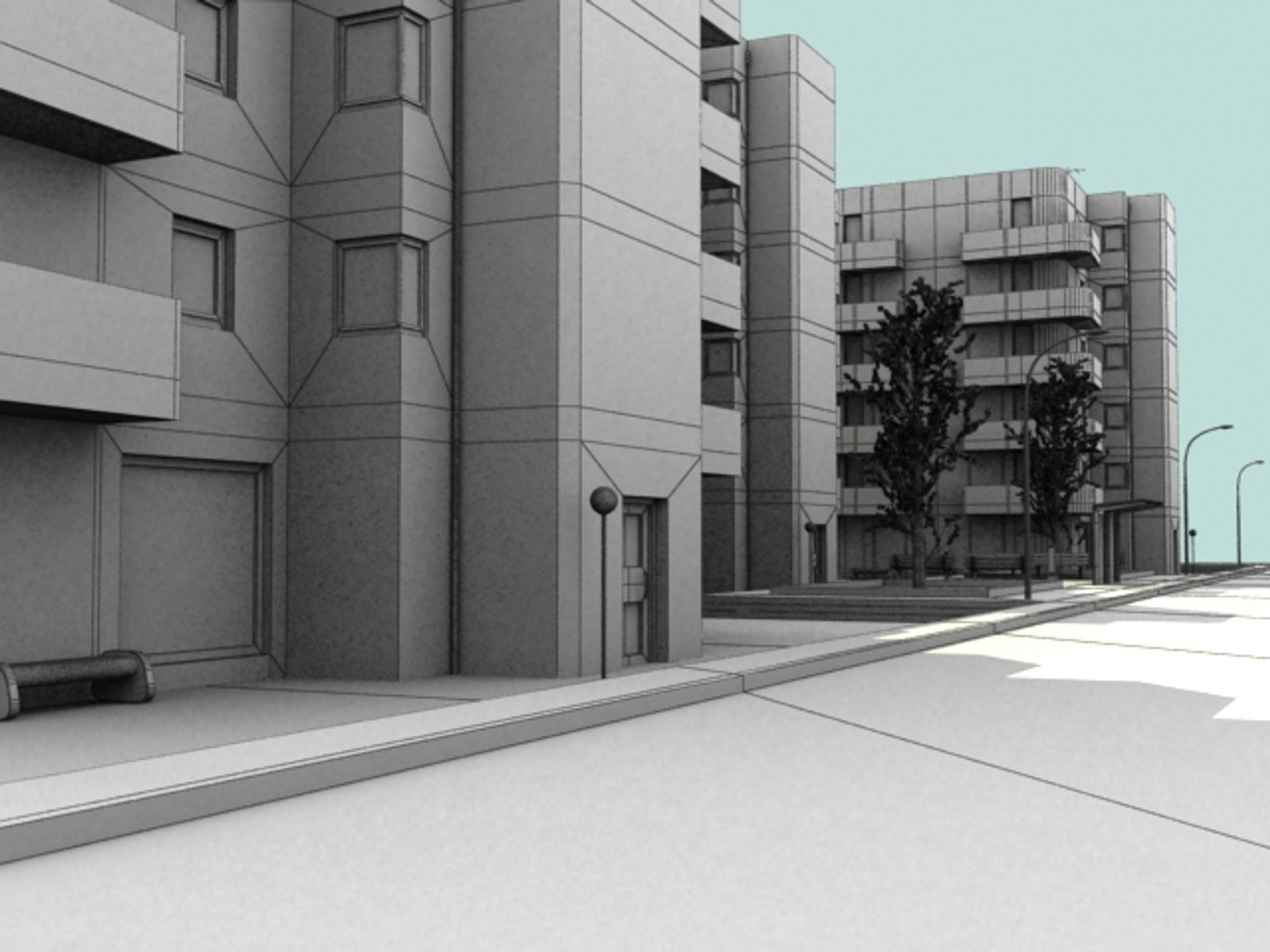 - Urban Block 3d Obj
