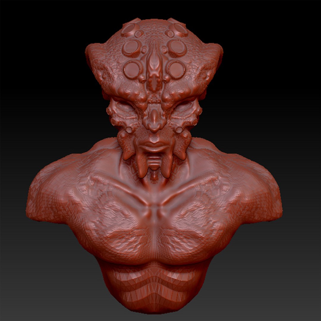 3d Model Of Alien Monster Zbrush
