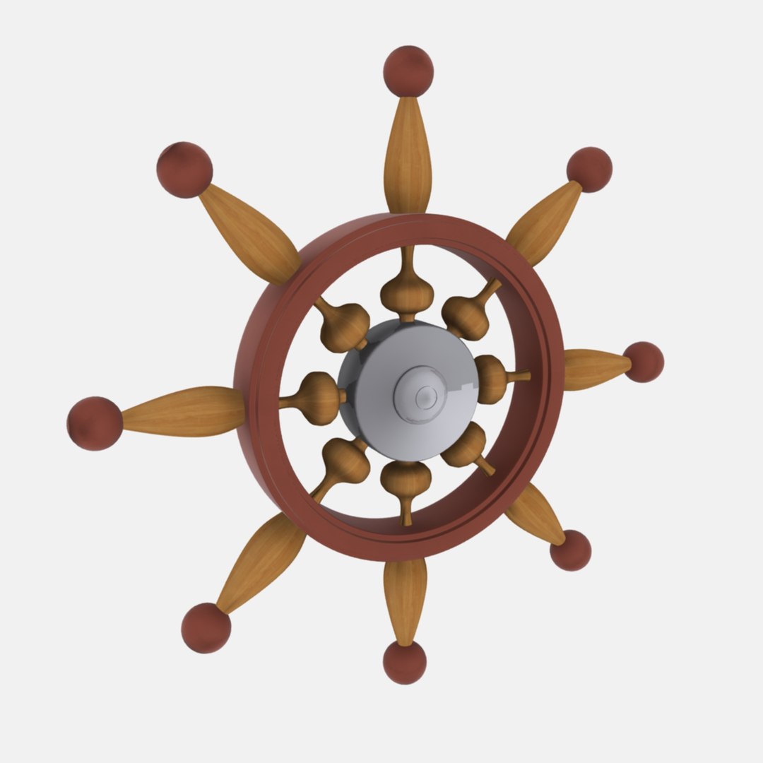 Max Wooden Ship Helm