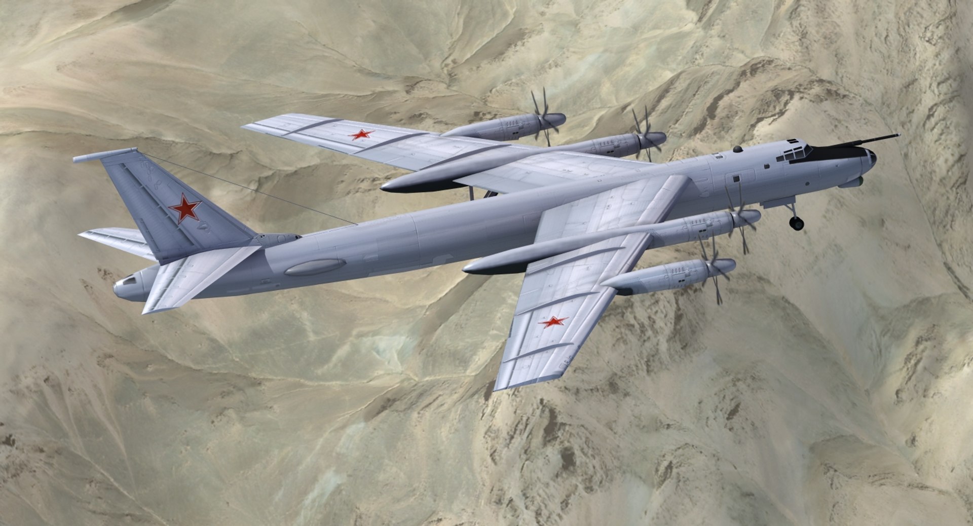 Tupolev Tu-142 Bear F 3d Model