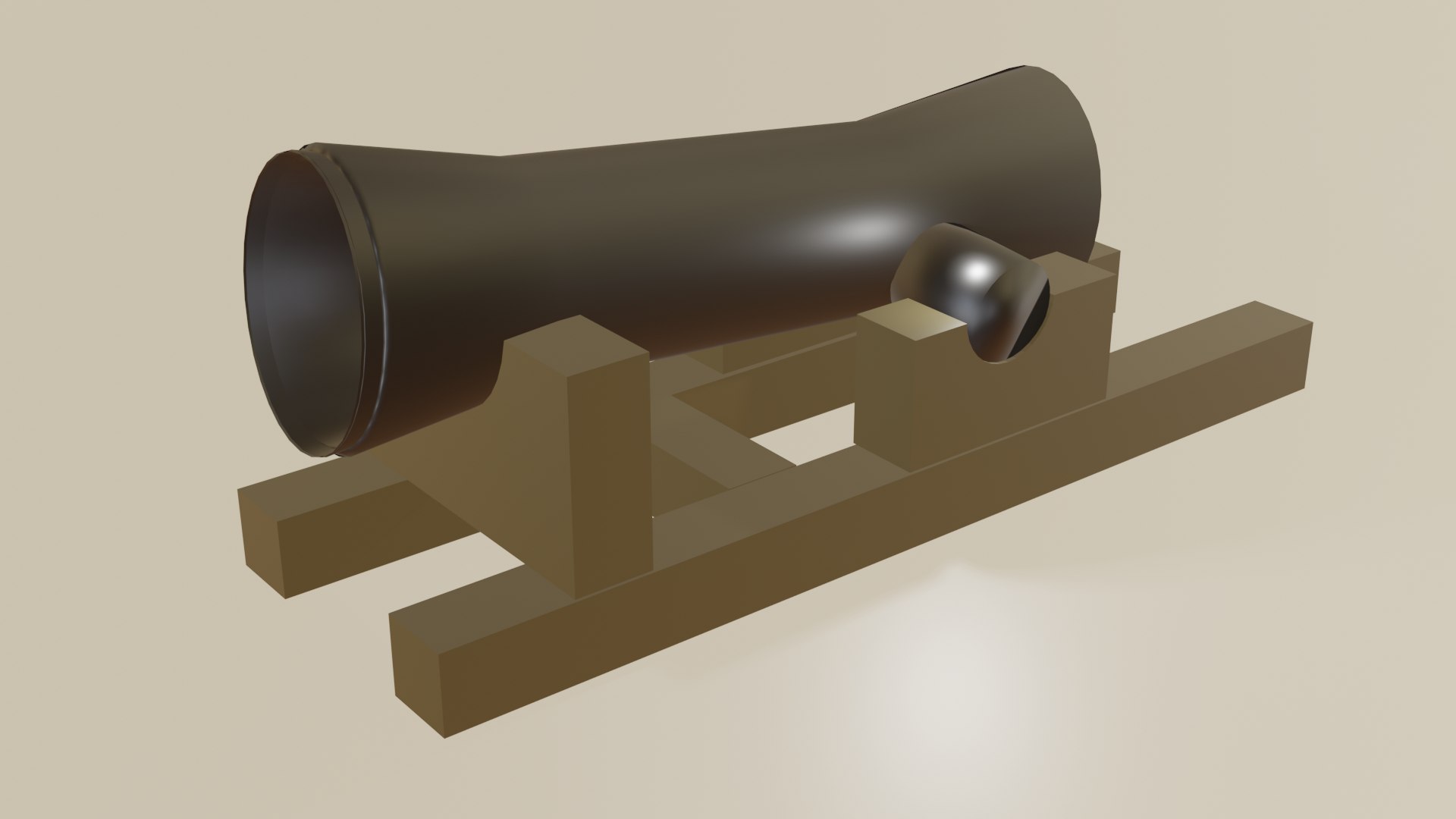 3D cannon - TurboSquid 1653894